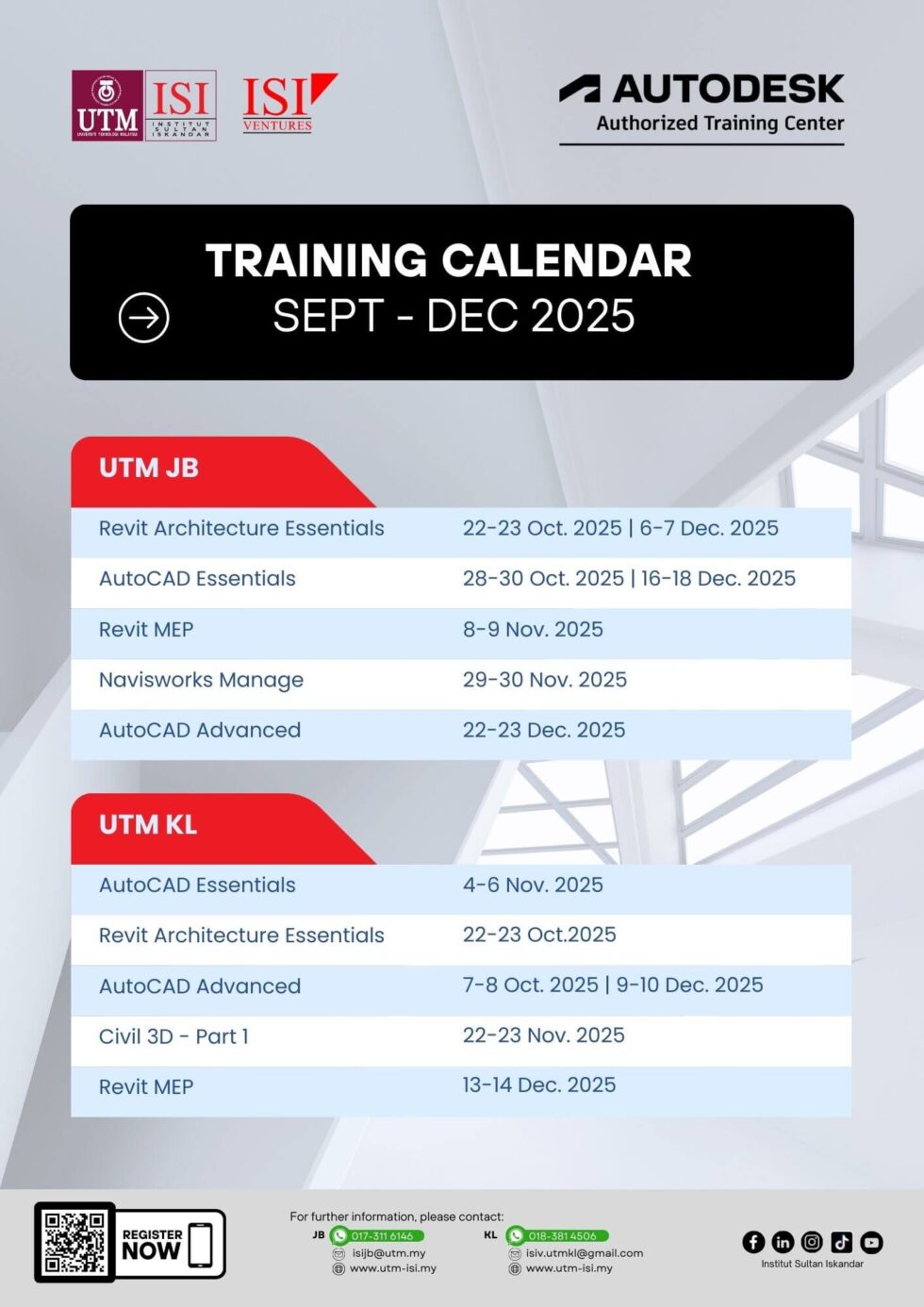 Autodesk Training Center | Institut Sultan Iskandar Universiti ...